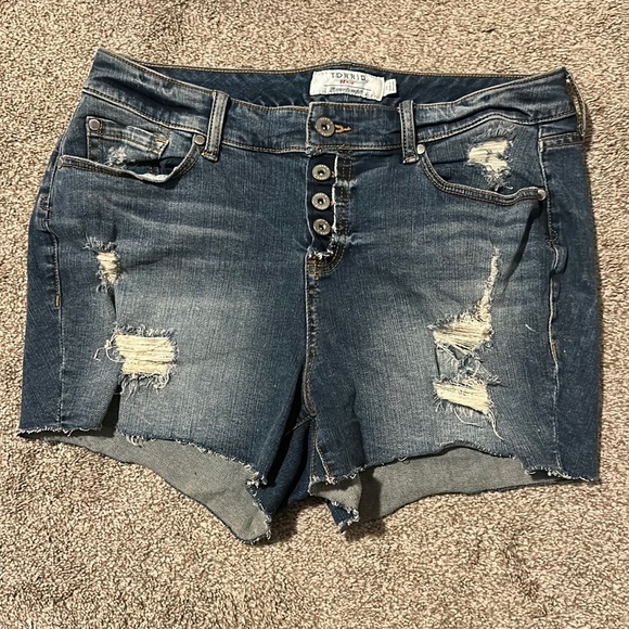 torrid | Shorts | Torrid Denim Distressed Shorts | Poshmark